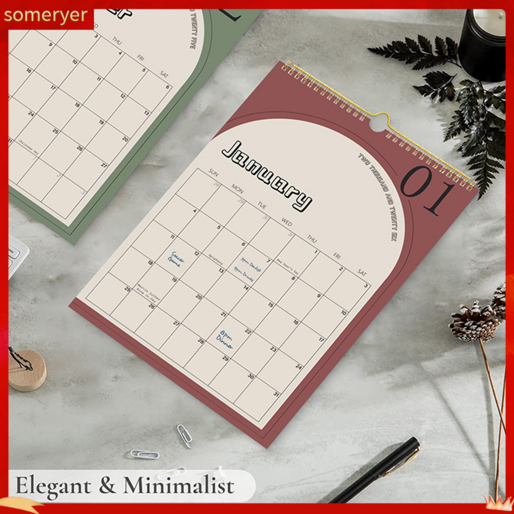 someryer| Vertical Wall Calendar Large Print Wall Calendar 2025-2026 ...
