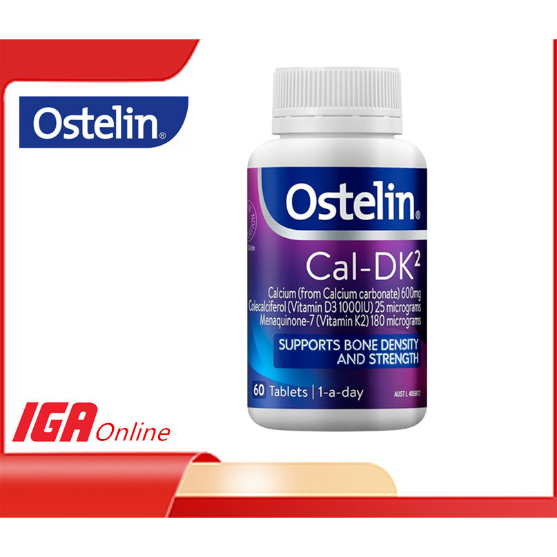 [EXP 09/2026] Ostelin Cal-DK2 Calcium, Vitamin D & Vitamin K2 ( 60 ...