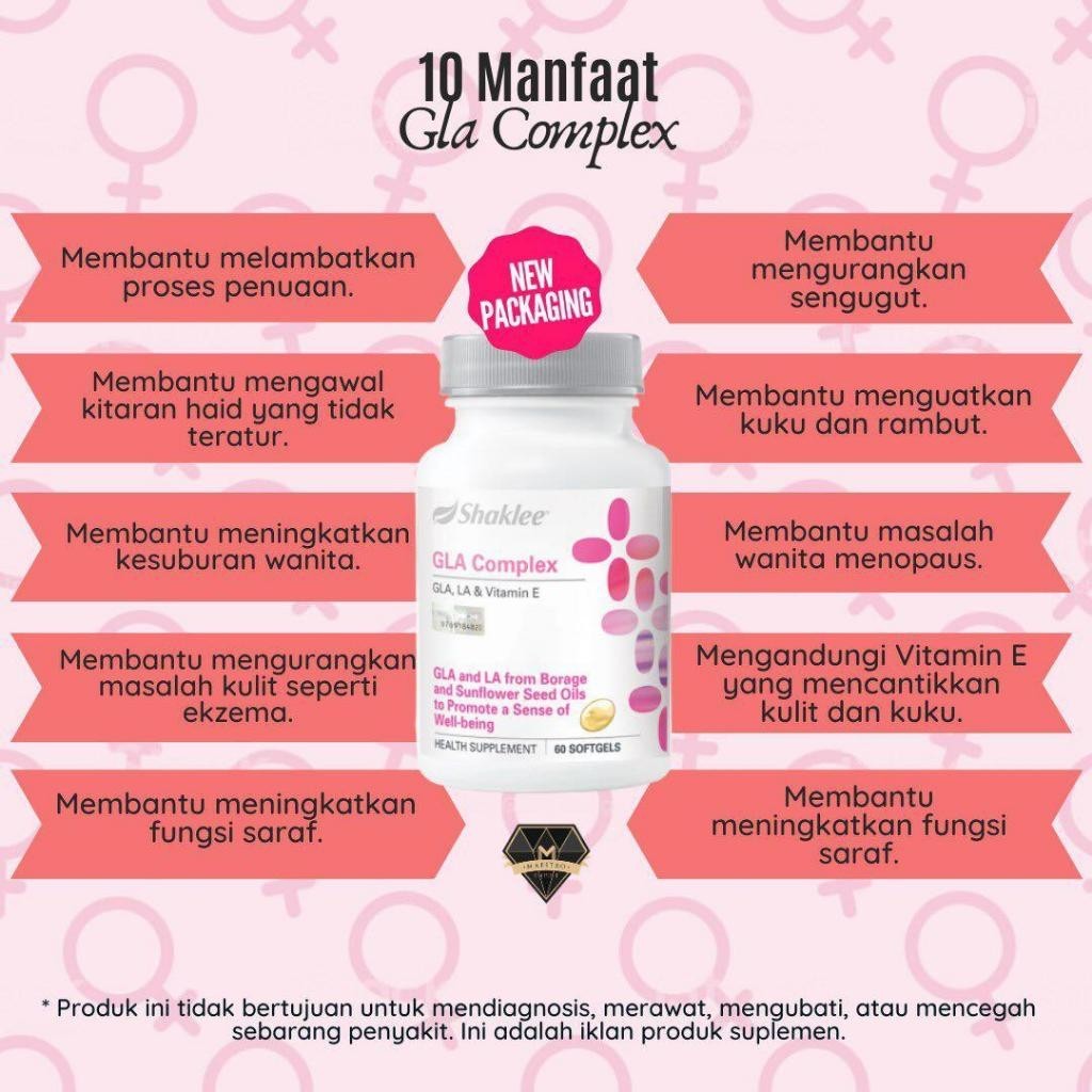 [Ready Stock]Shaklee GLA Complex (60 softgels / 30 servings) | Shopee ...