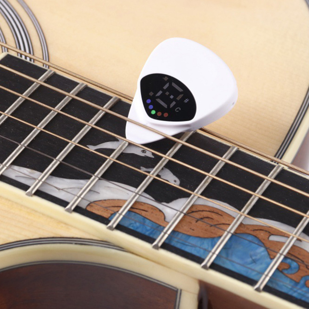 Chromatic Tuning Pick Guitar Tuner Pick 2 in 1 Guitar Tuner and Pick ...