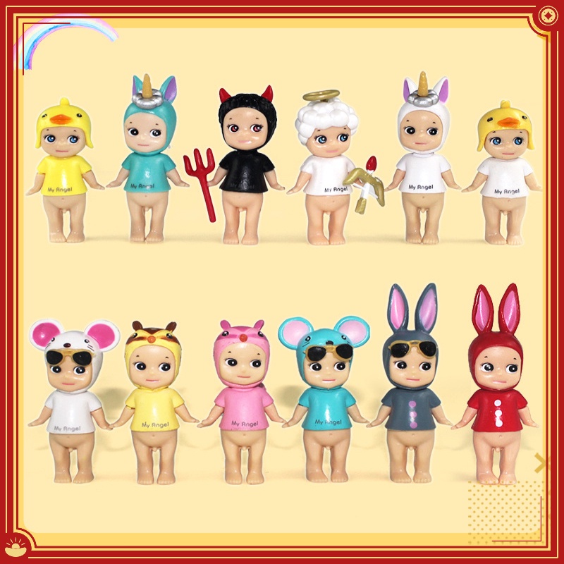 Sonny Angel action figure Solid Little Angel and the Devil figure Doll ...