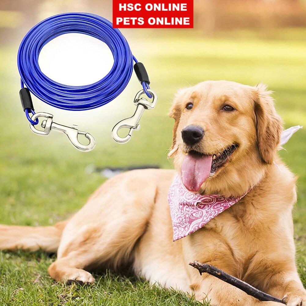 Double-headed Hook Pet Leash Harness Rope Long Steel Wire Chain for ...