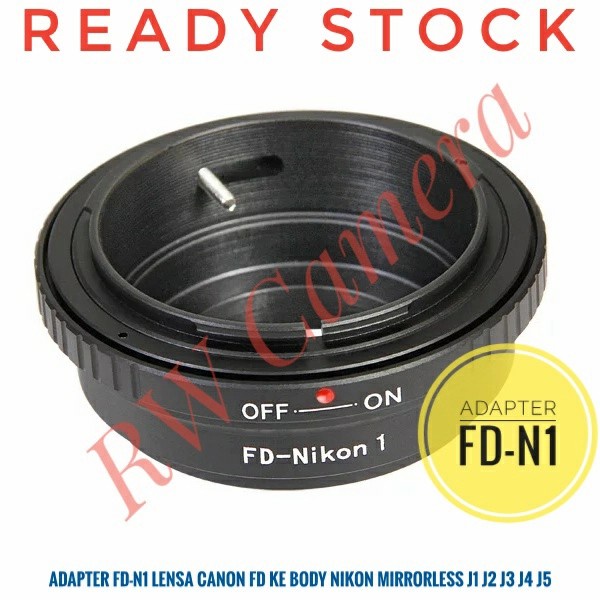 Fd-n1 Adapter Canon FD FL Lens to Nikon 1 Mirrorless J1 J2 J3 J4 J5 ...