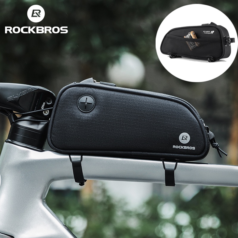 ROCKBROS Bicycle Top Tube Bag Narrow Streamline Cycling Phone Bag MTB ...