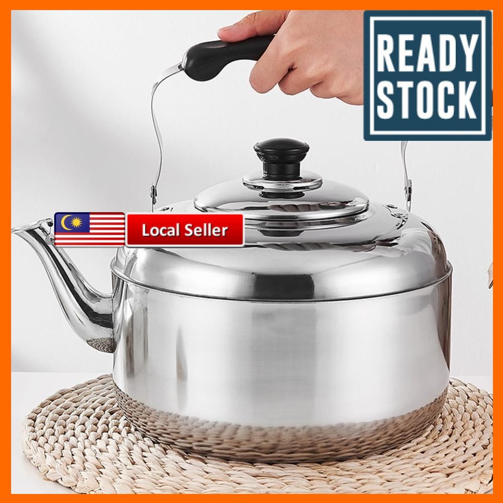 Kettle Stainless Steel 3L 4L Gas Stove Induction Cooker Boiler Boil Hot ...