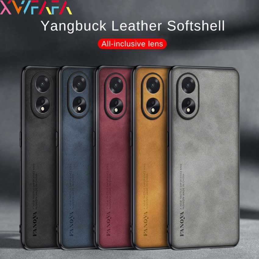 Fashion Simple Sheepskin Leather Casing For OPPO Reno 10 Pro+ 5G A38 ...