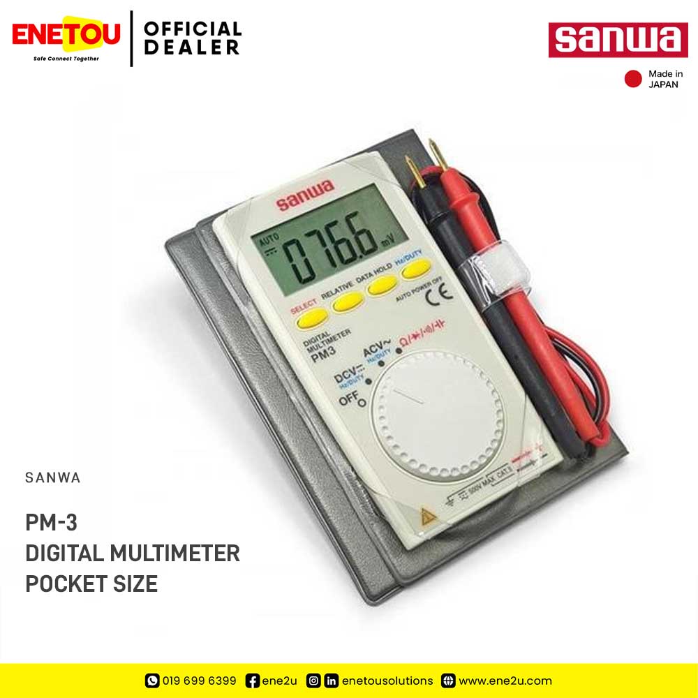 SANWA PM3 DIGITAL MULTIMETER 500V AC - POCKET TYPE | Shopee Malaysia