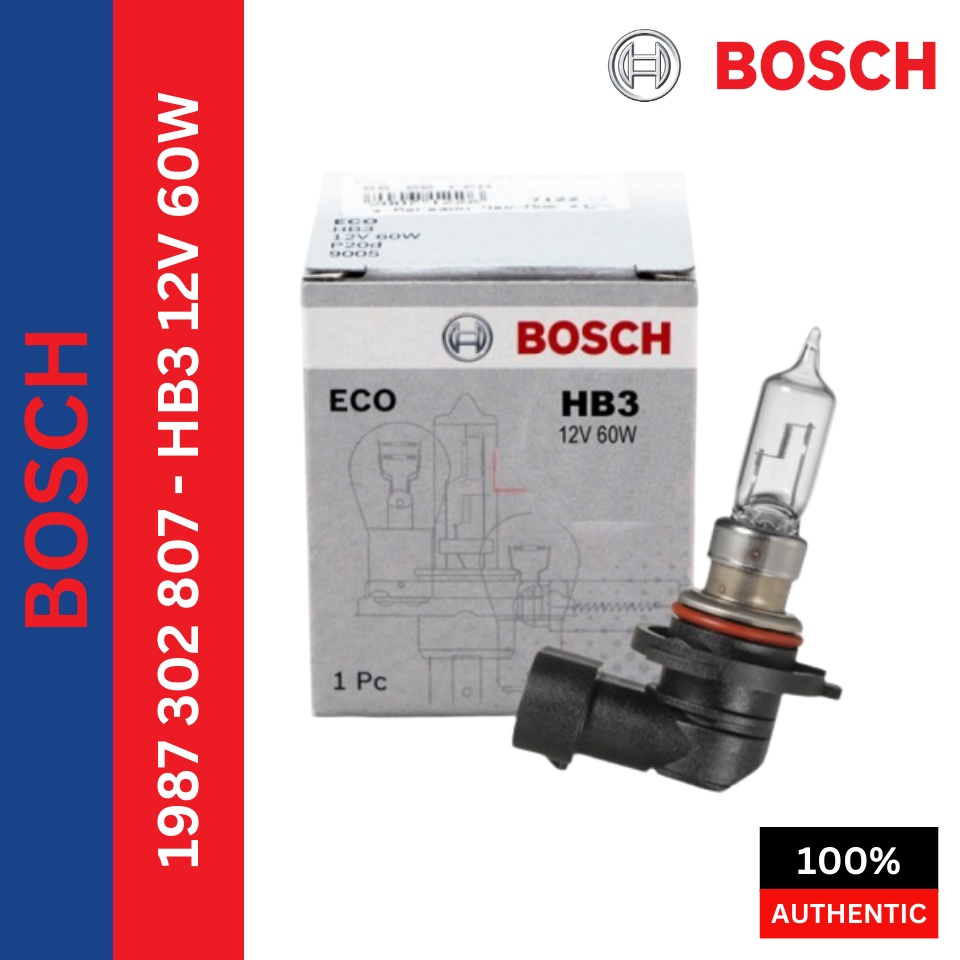 1987 302 807 - HB3 12V 60W "Bosch Headlamp HeadLight HB3 Light Bulbs ...