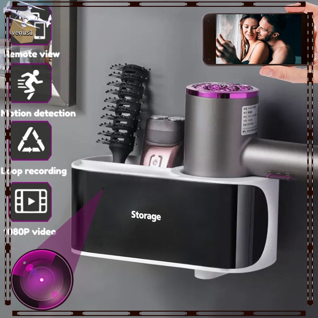 VEN 1080p Hd Mini Camera Hair Dryer Stand Wifi Camcorder Night Vision ...