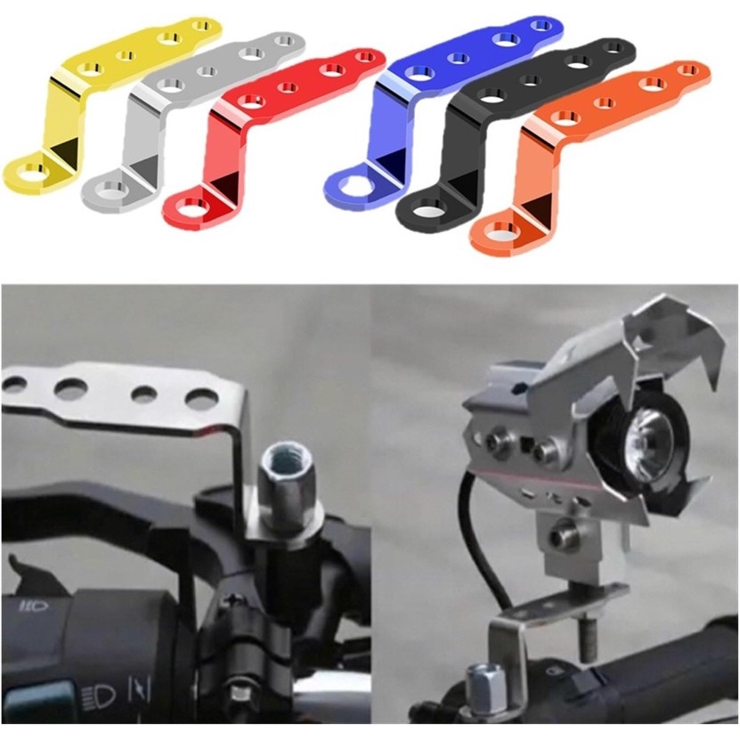 1 Pair Motorcycle Rearview Mirror Modified Headlight Bracket Multi ...