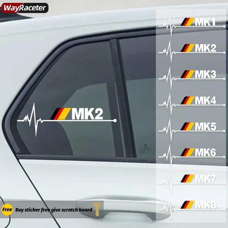 Reflective Body Vinyl German Flag Style Car Window Stickers For ...