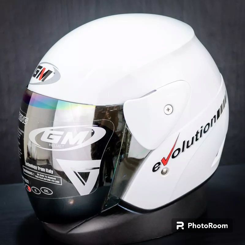 Original GM Evolution HELMET 100% WHITE | Shopee Malaysia
