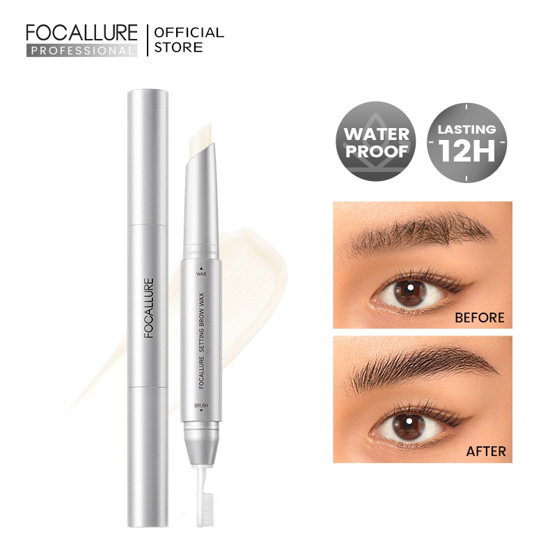 Focallure Pro-set Lasting Waterproof 2-in-1 Eyebrow Wax Pencil Built-in ...