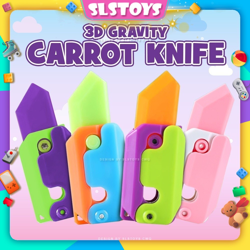 [ Ready Stock ] 3D Gravity Carrot Model Toy LED Lighting Glow In Dark ...