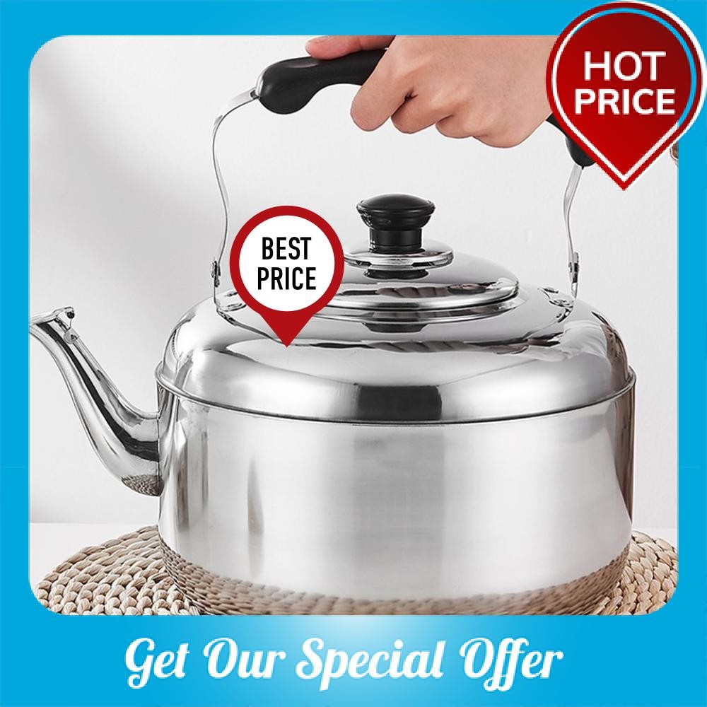 Kettle Stainless Steel 3L 4L Gas Stove Induction Cooker Boiler Boil Hot ...