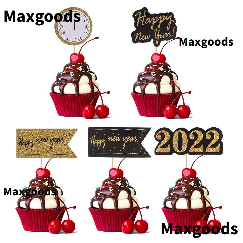 MAX Cake Toppers Cute Decorations Happy Year Birthday Party 2022 Year ...