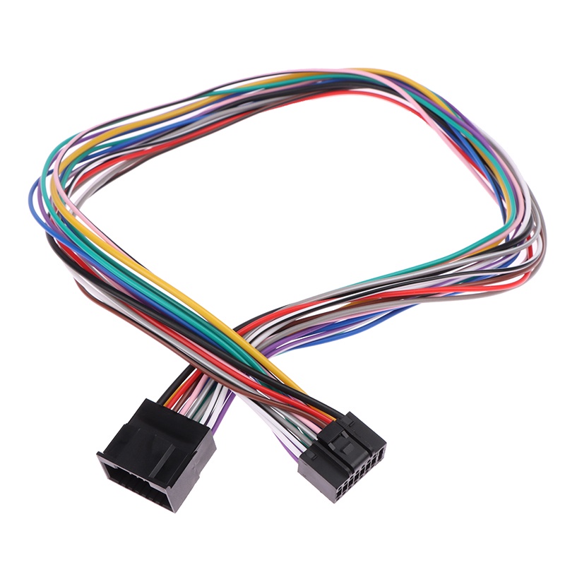 [cxGUYU] 16 Pin Universal Car Stereo Radio ISO Wire Harness Kits Power ...
