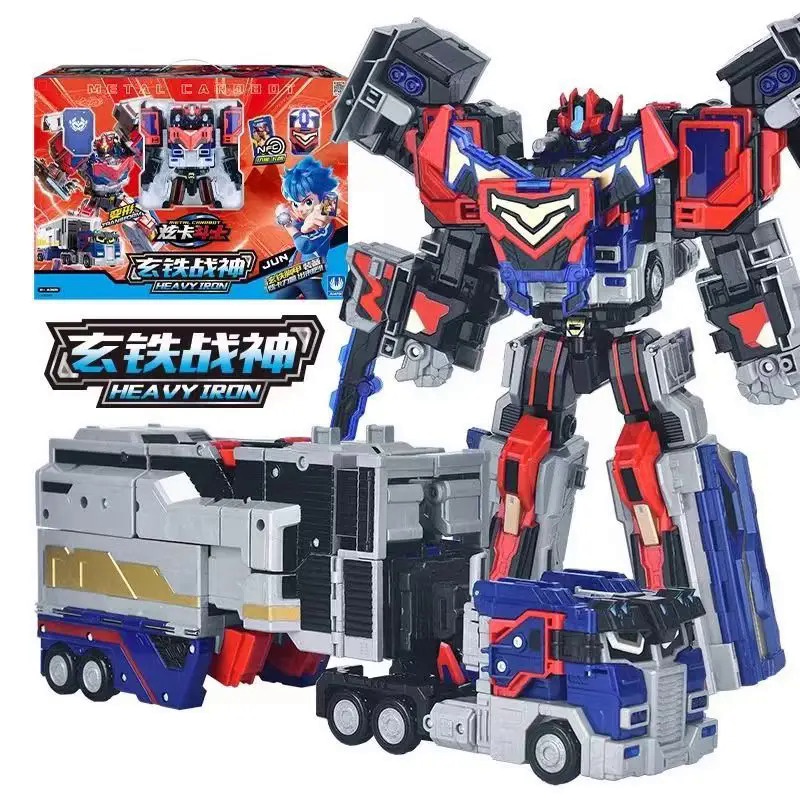 Metal Cardbot HEAVY IRON Trailer Cargo Truck Transforming Robot Car ...