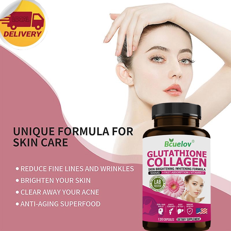 Glutathione Capsules L-Glutathione with Collagen Supplement for Skin ...