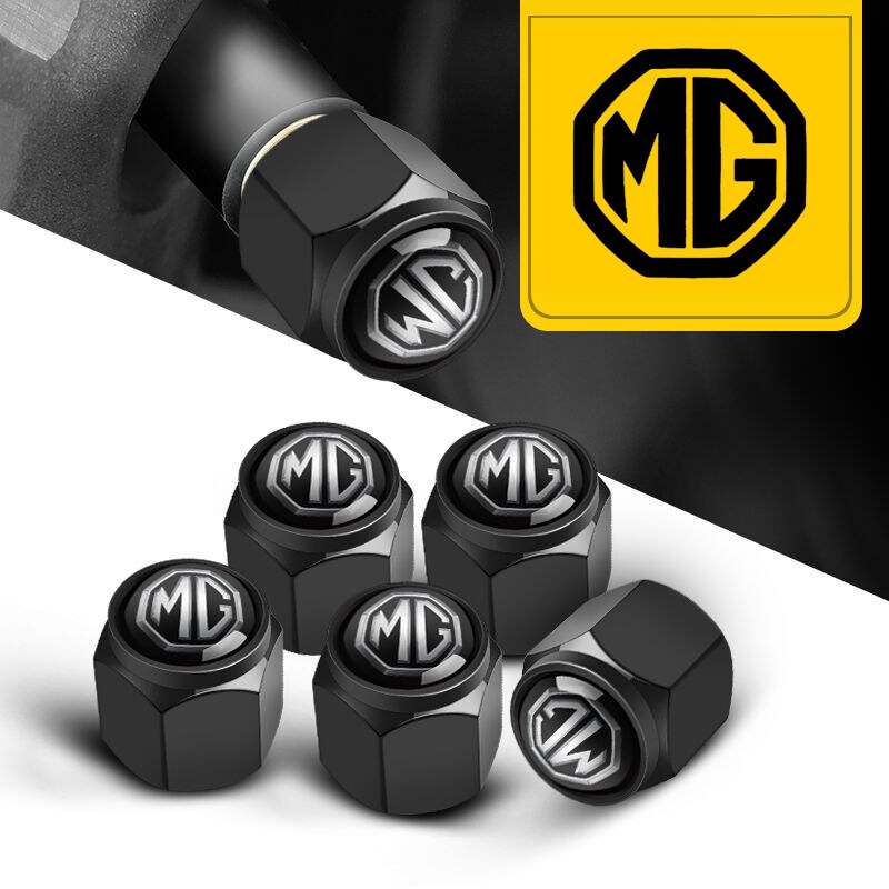 [Ready Stock] 4pcs MG logo Anti-theft Stainless Steel Wheel Stem Air ...