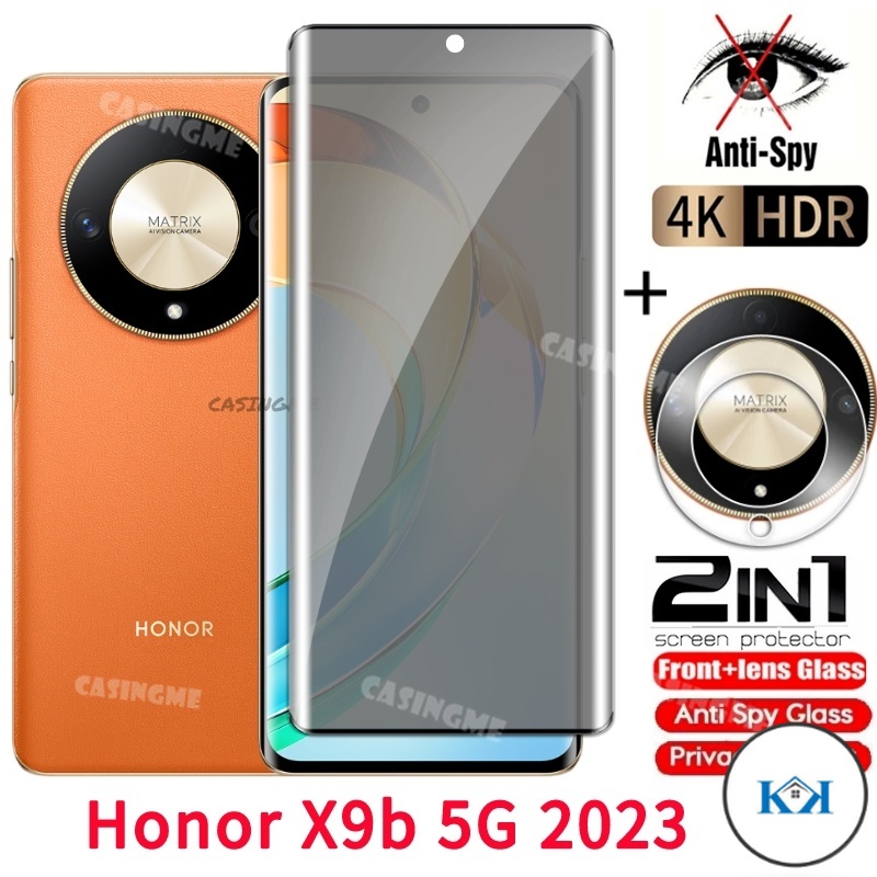 KK Honor X9b 5G 2023 Private Tempered Glass Anti-Spy Full Cover Screen ...