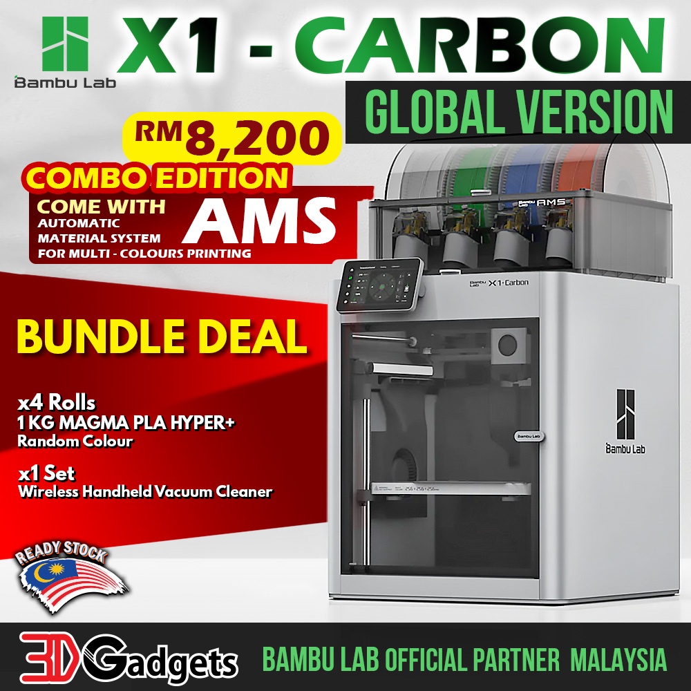 Bambu Lab X1 Carbon / X1 Carbon Combo AMS Multi Colours Printing with ...