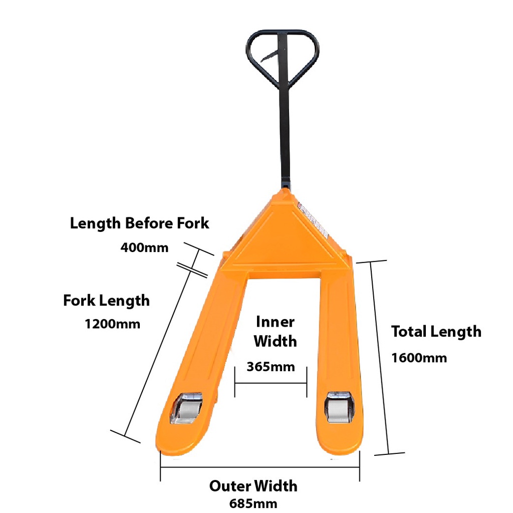 Hand jack Pallet jack 2 ton Manual hydraulic forklift small pallet ...