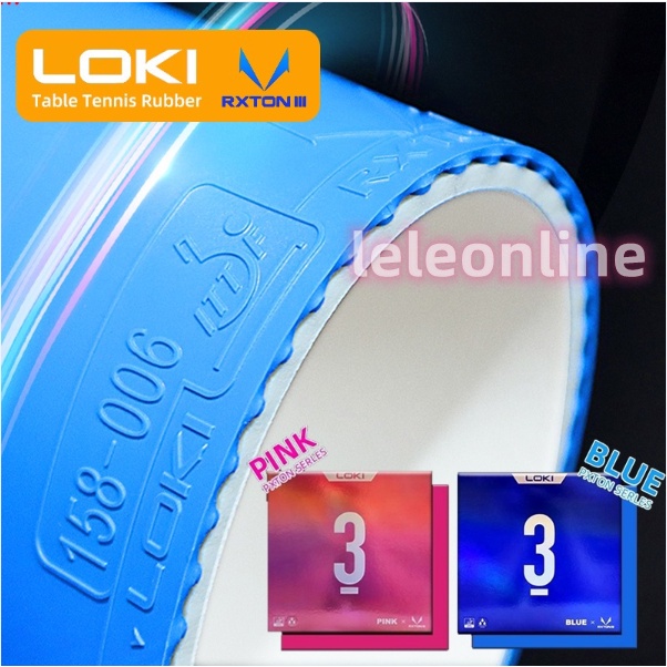 Original LOKI RXTON 3 Blue Pink Table Tennis Rubber Ping Pong Tacky ...