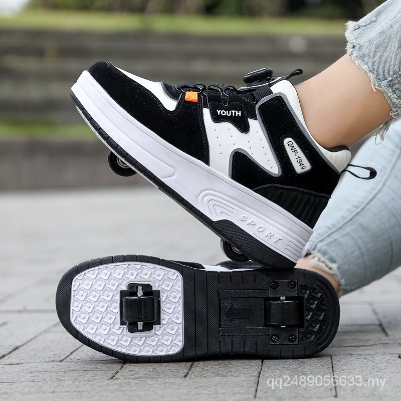 detachable two-wheeled Heelys adults Roller skates kids roller shoes ...
