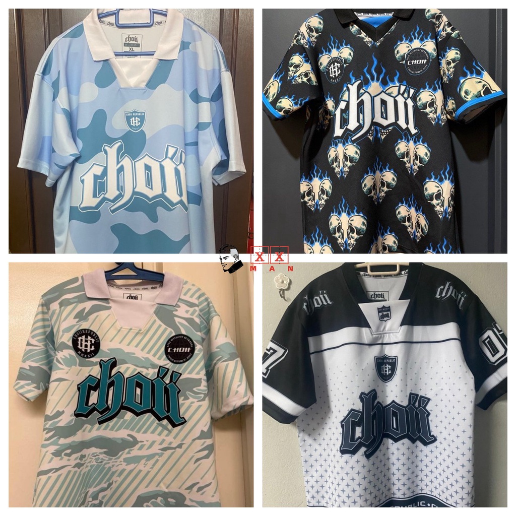Baju Choii Tshirt Men's Retro Collar Baju Jersey Futsal Full ...