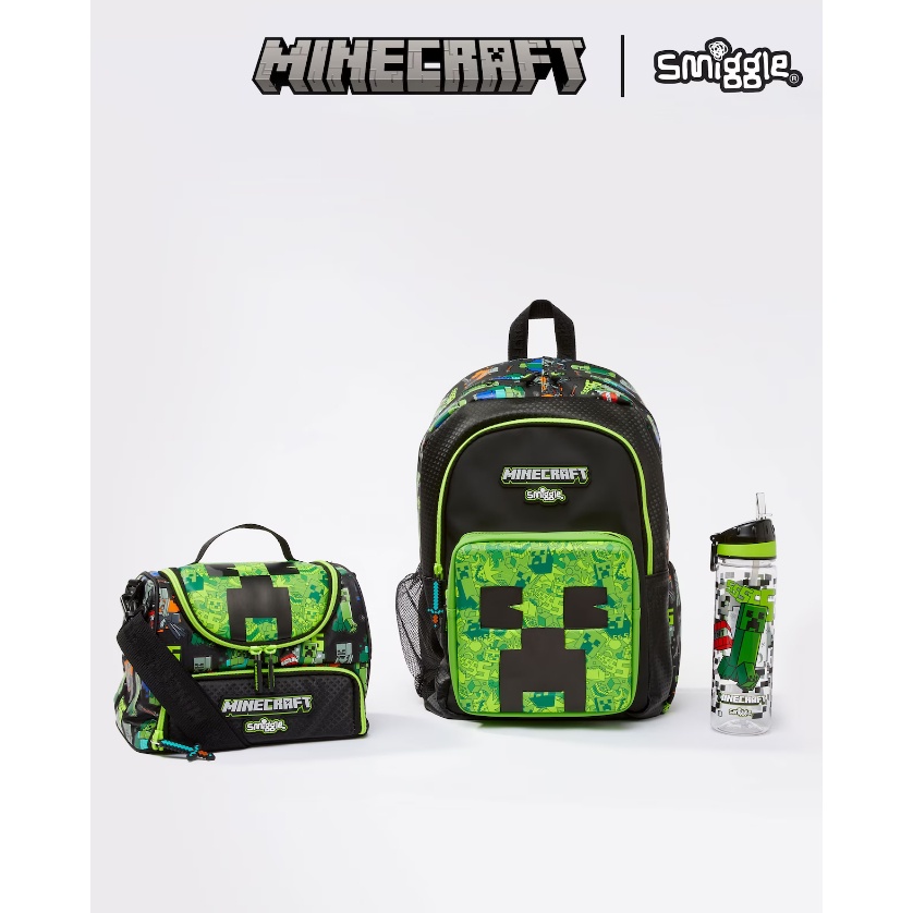 2024 Smiggle MINECRAFT CLASSIC BACKPACK/Children's BACKPACK/School Bag ...