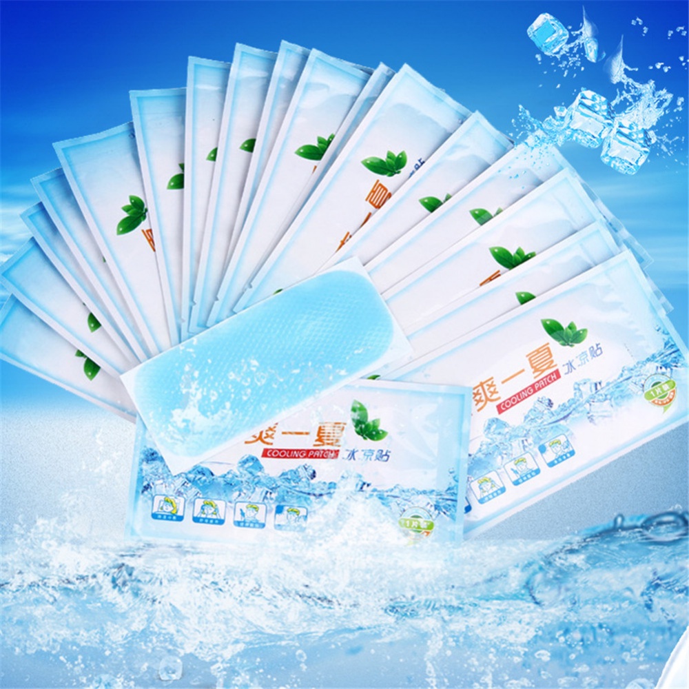YL Cooling Gel Patches Cooling Forehead Strips Cool Gel Pads for ...