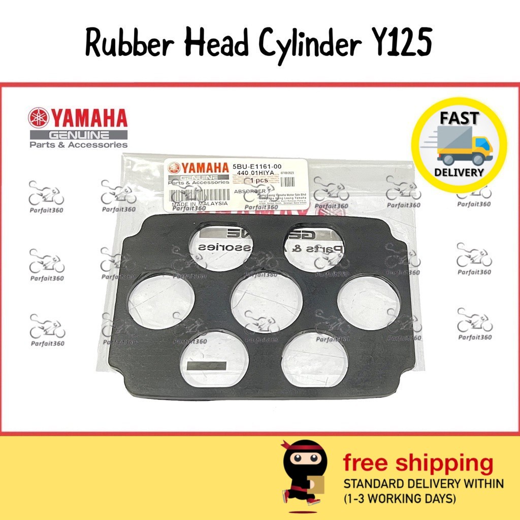 5BU-E1161 Y125ZR Rubber Absorber Plate Head Cylinder / Getah Plat Head ...