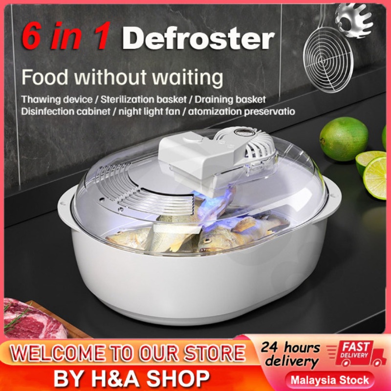 6 in 1 Defroster Multi-Functional Thawer Fast Food Thawing Box USB ...