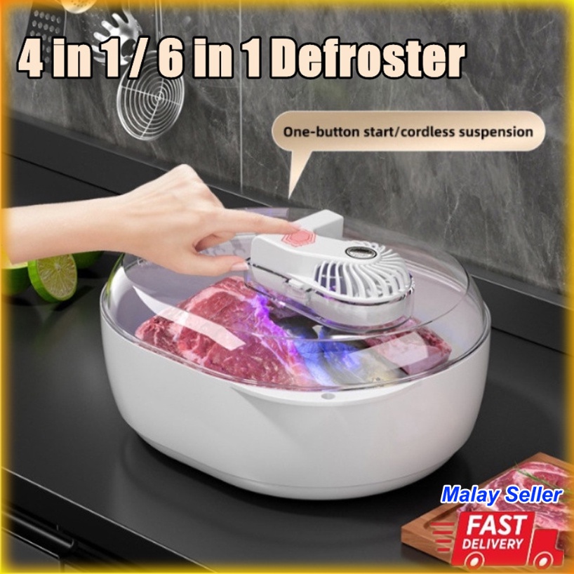 6 IN 1 Multi-Functional Defroster Kitchen Thawer Fast Food Thawing Box ...