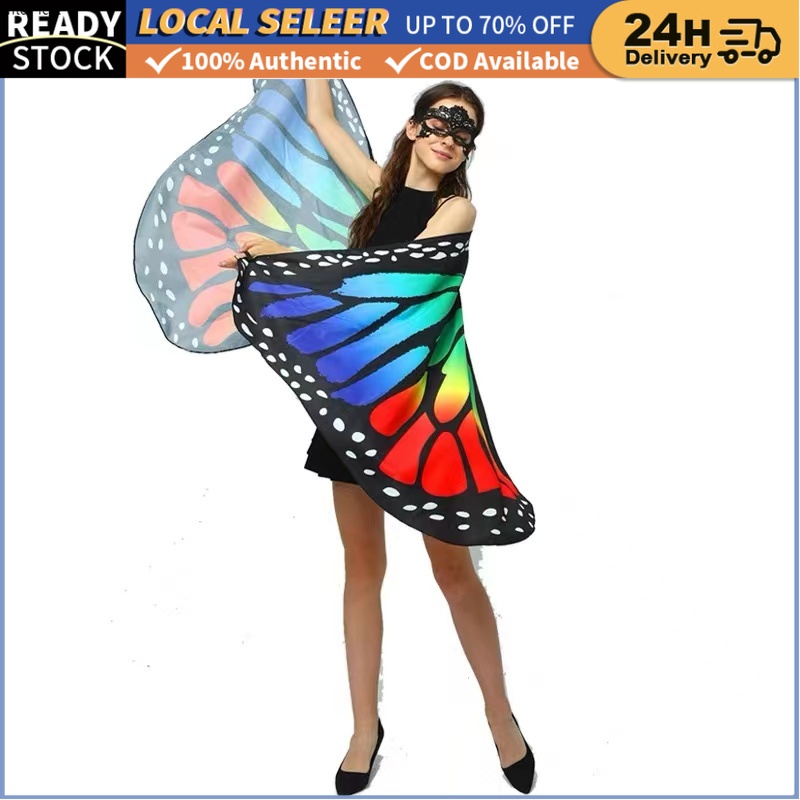Butterfly Wings Adult/kids Butterfly Costumes Fairy Wing Cape Halloween ...