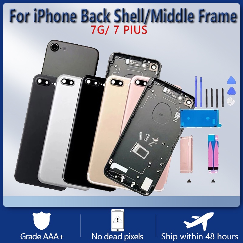 Back Cover For iphone 7G 7 Plus Back Housing Cover High Quality Rear ...