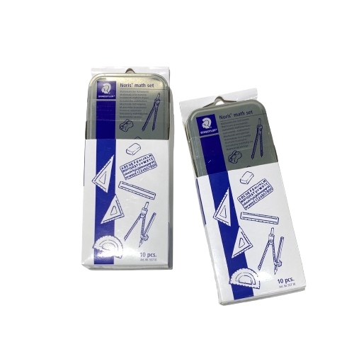 Staedtler Noris Geometry Math Set ( Tin Set of 10, 557-10 ) | Shopee ...