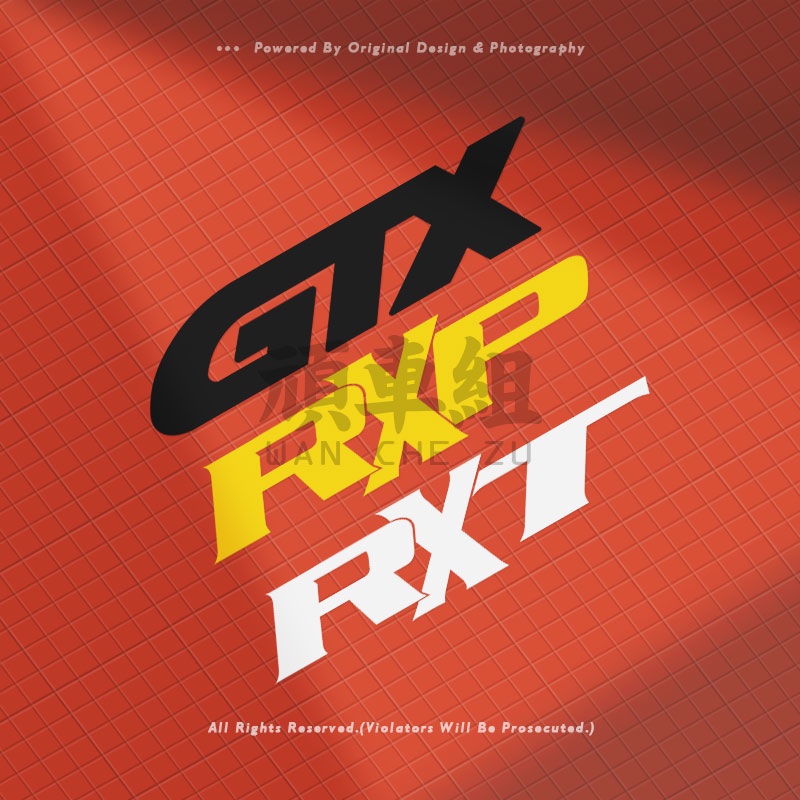 Cam-am GTX RXP RTX Letter Sticker Motorcycle Shell Decoration ...