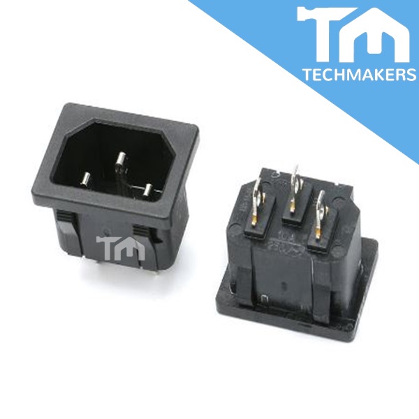AC-05 Power Socket 3 Pin Male Plug Connector 10A 250V | Shopee Malaysia