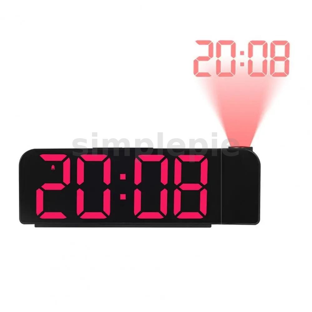 Versatile LED Digital Alarm Clock with 180 Degree Projection Adjustable ...