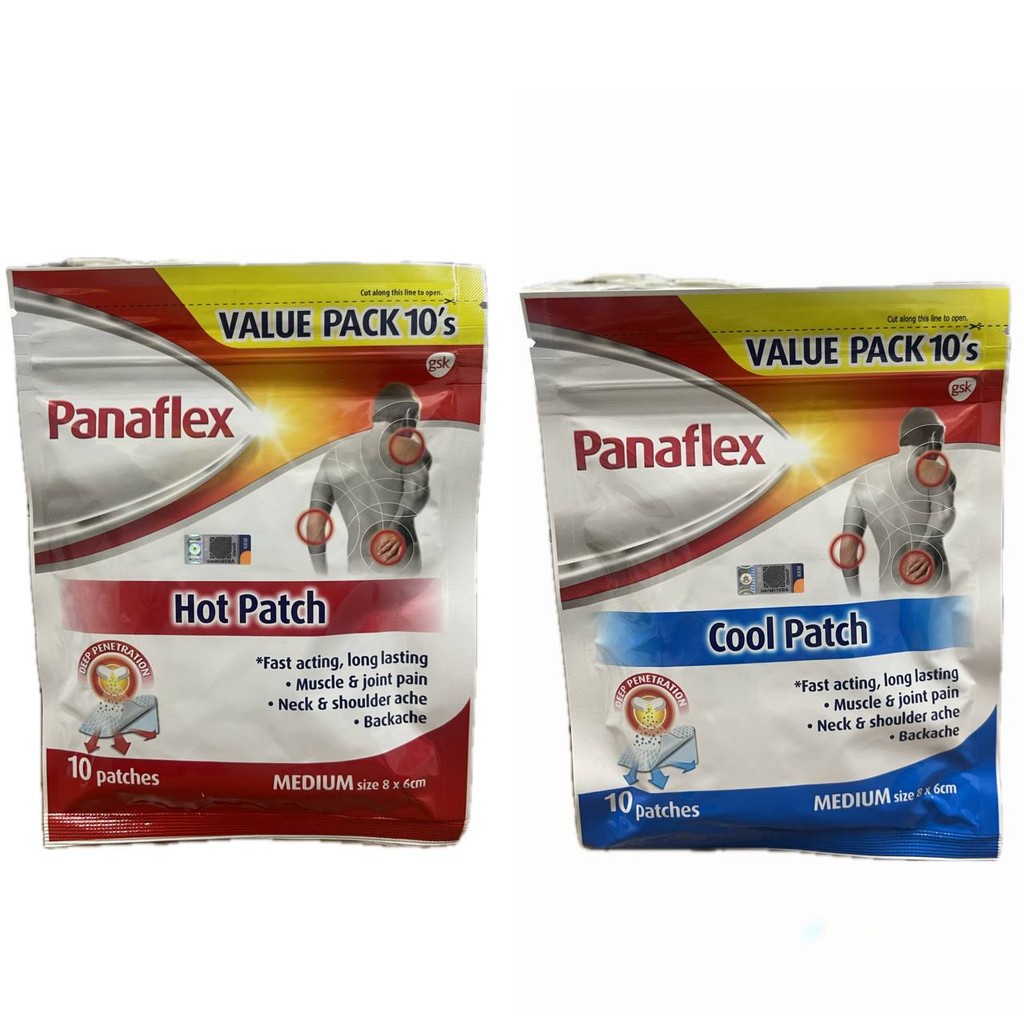 PANAFLEX COOL PATCH 10'S | PANAFLEX HOT PATCH 10'S (EXP: 09/2026 ...
