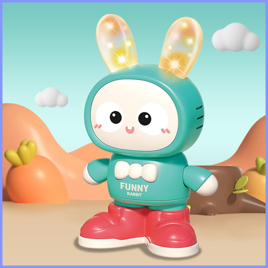 Dancing Bunny Toy Electric With Lights And Music Cartoon Bunny Musical ...
