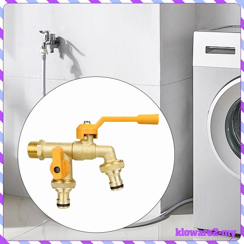 [KlowareafMY] Washing Machine Faucet Double Spout Sturdy Professional ...