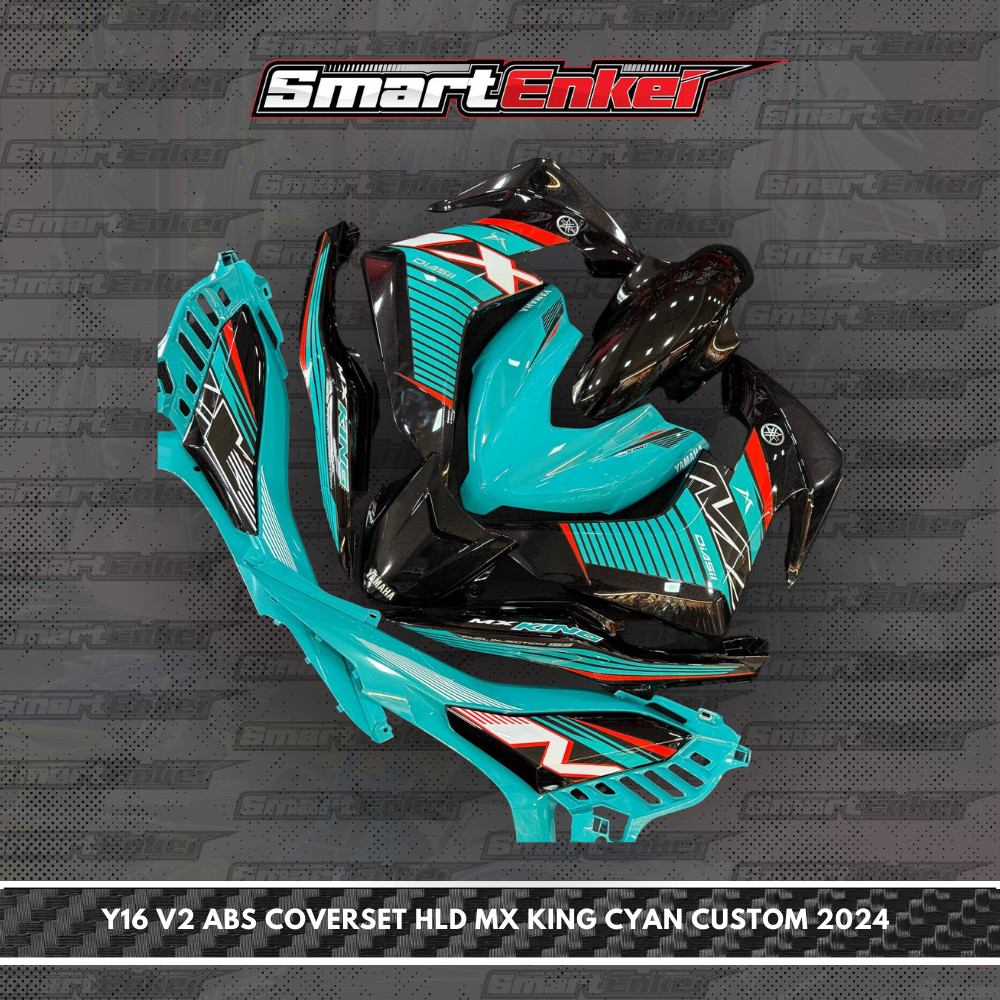 HLD-Y16 V2 ABS COVERSET MX KING CYAN CUSTOM 2024 HLD | Shopee Malaysia