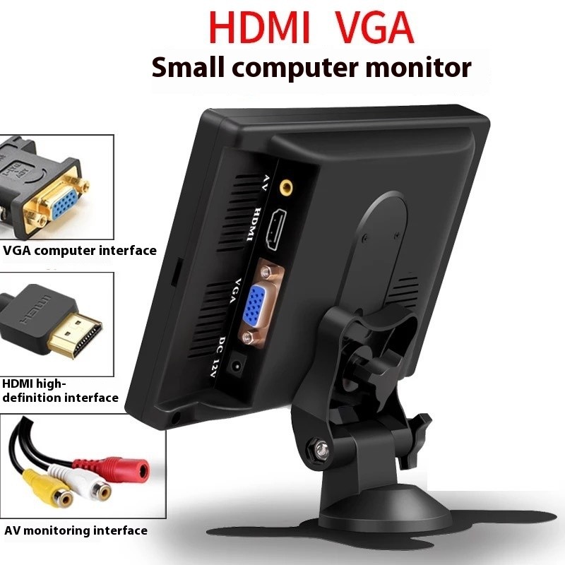 7 Inch LCD Screen Car Small TV New Monitor Monitor HD Screen | Shopee ...