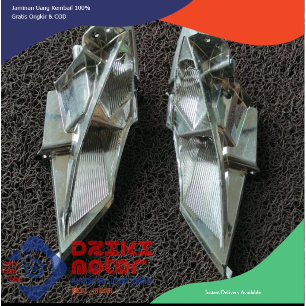 Krum chrome front turn signal reflector for honda pcx 160 k1z original ...