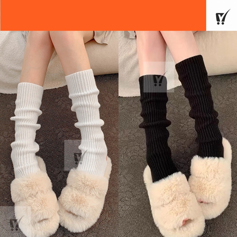 CENTER` Lolita Sweet Girl Knit Socks Foot Cover/ Japanese Vertical ...