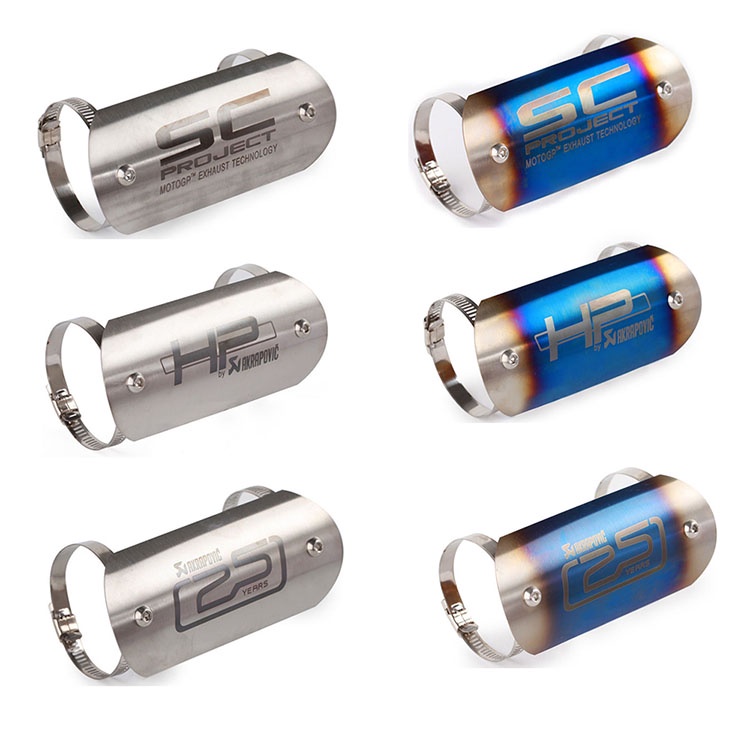 Universal Motorcycle Exhaust Pipe Guard Heat Shield Exhaust Pipe Anti ...