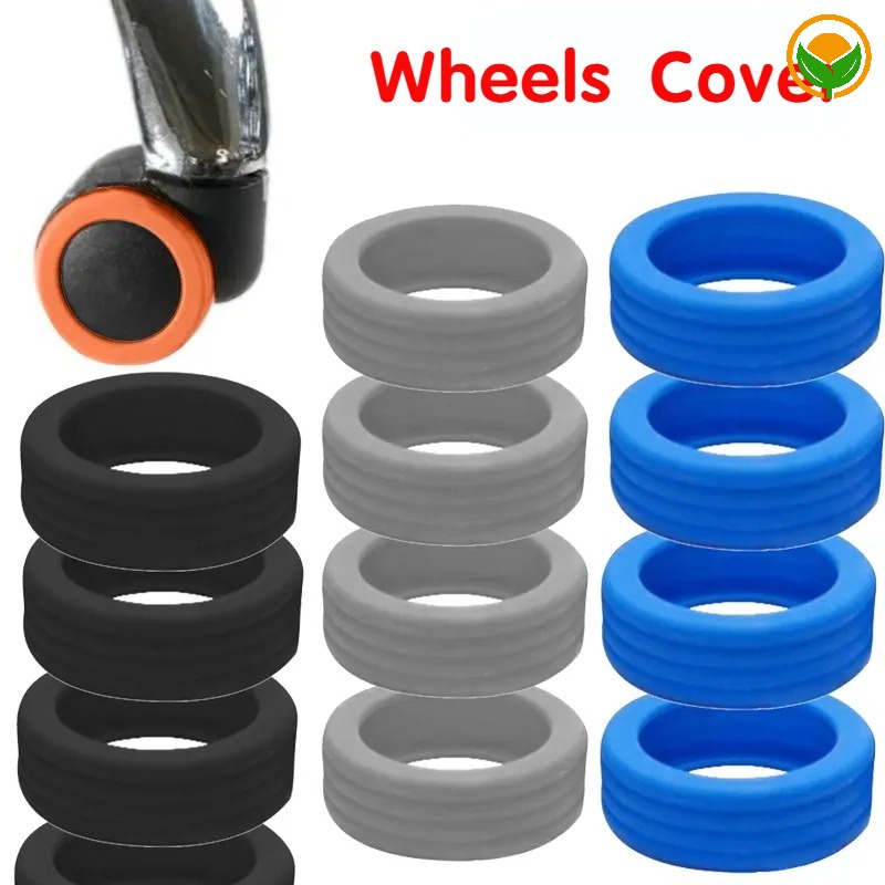 Travel Suitcase Wheels Protection Cover/Universal Silicone Caster Shoes ...